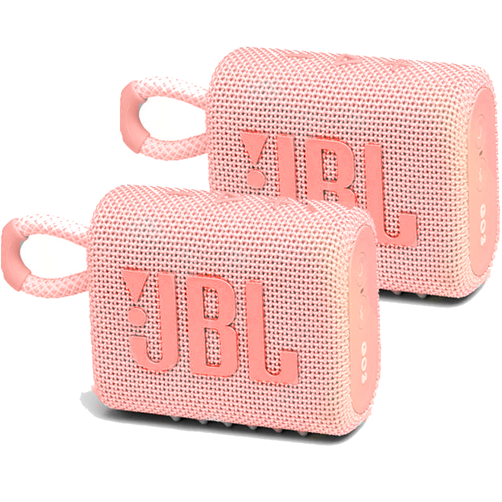 Teds JBLGO3PINKAM_2 2x JBL Go 3 Portable Waterproof Wireless IP67 ...